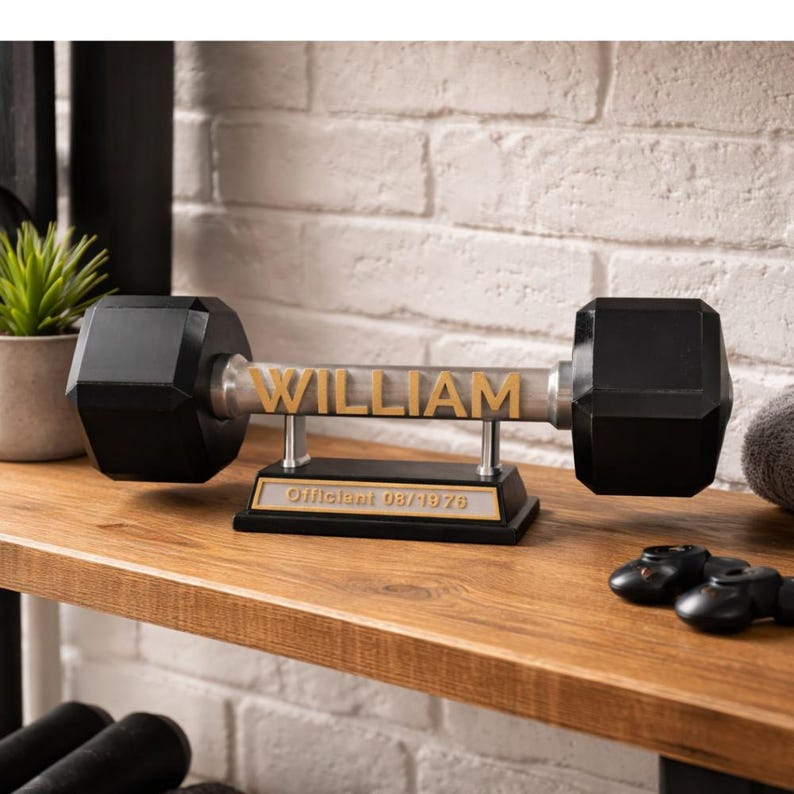 Customizable Dumbbells With Stands – Personalized Name Dumbbell, Gym ...