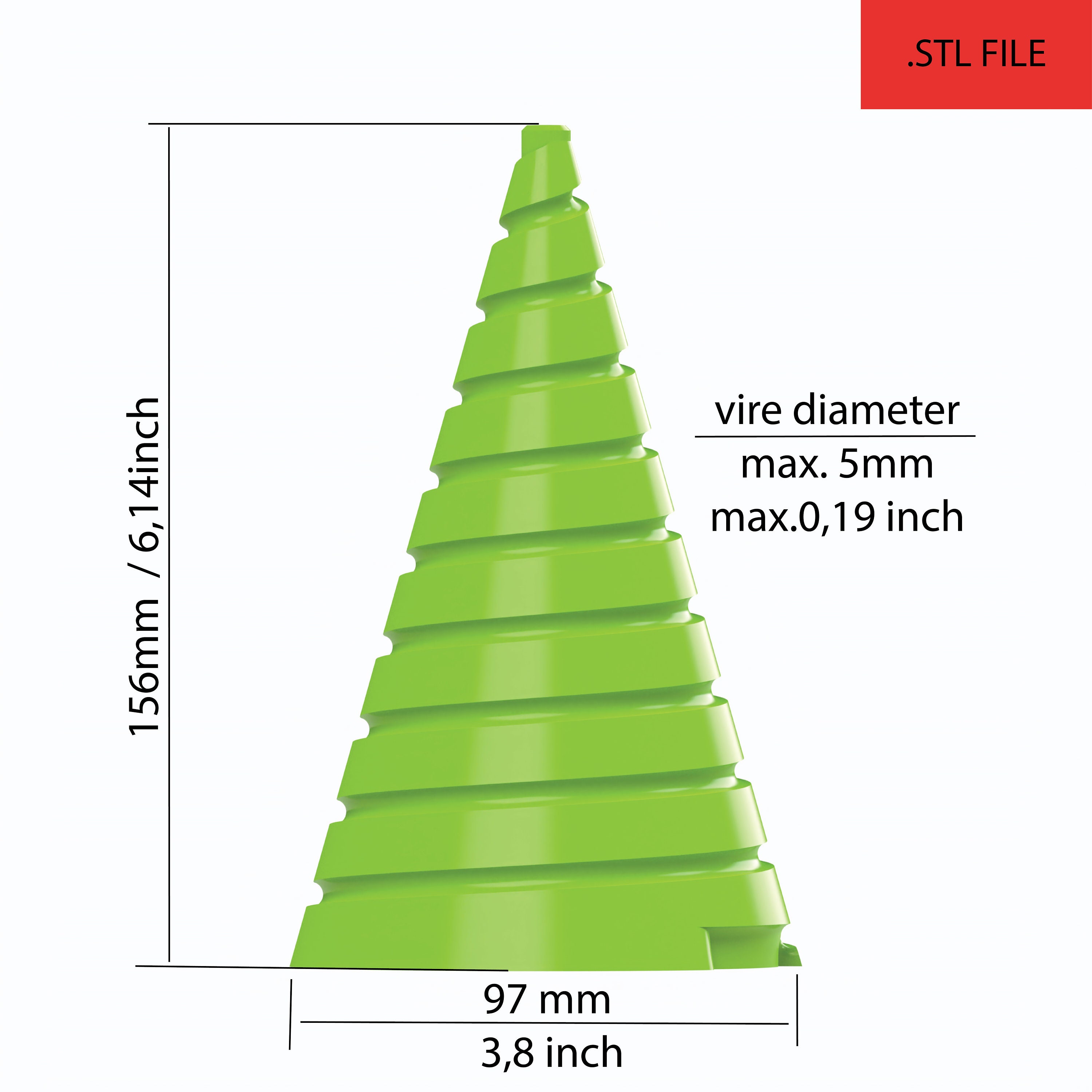 Fibonacci Coil Winding Jig for Electroculture Gardening 3d Stl File - Etsy