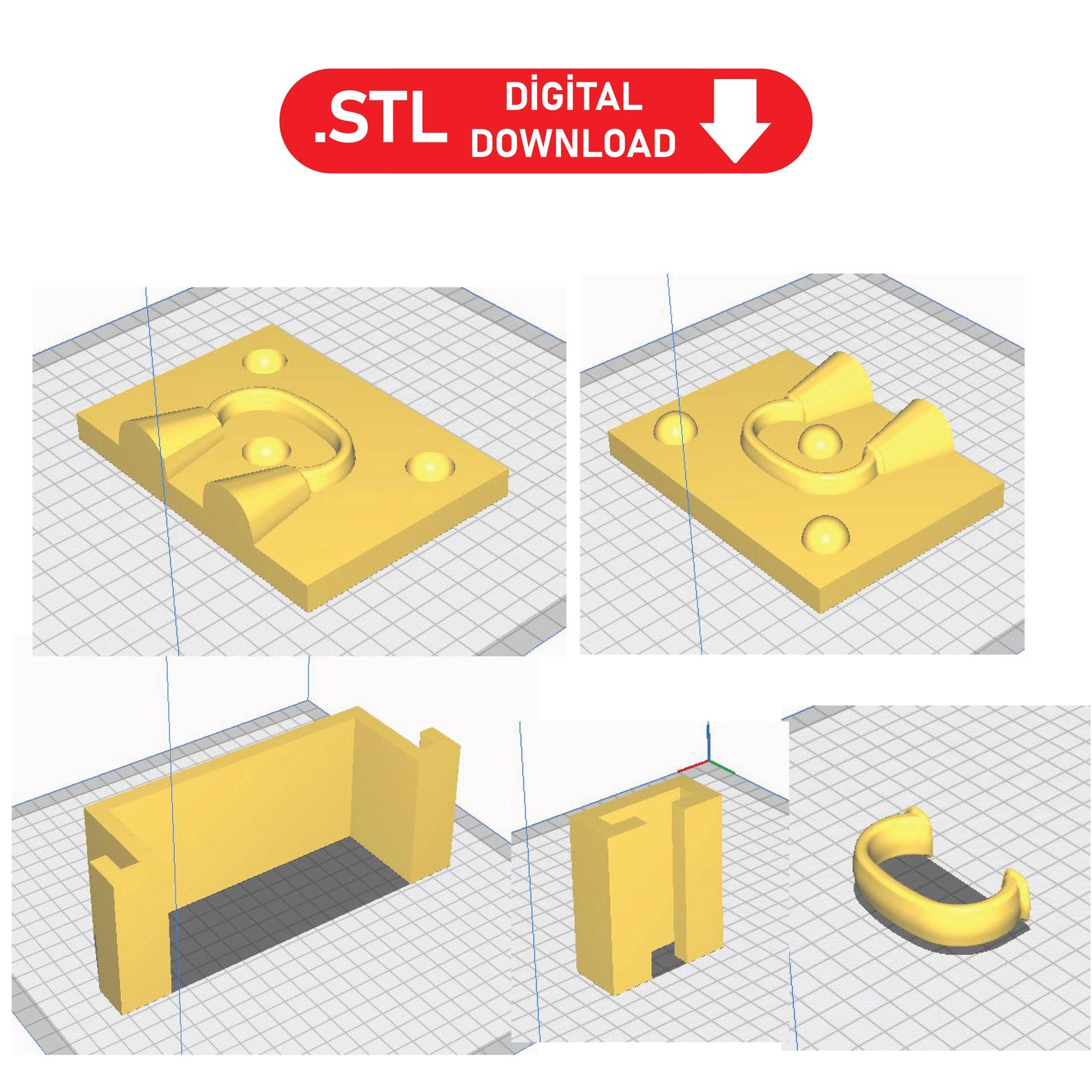 3D Printer STL File: Classic Mug Ceramic Mold With Handle - Etsy