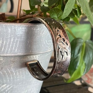 Small Wrist Kokopelli Cuff 23g Navajo Aged Patina Anna Begay Signed AB ...