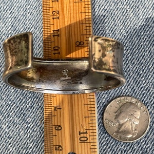 Small Wrist Kokopelli Cuff 23g Navajo Aged Patina Anna Begay Signed AB ...