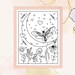 10 Floral Moon Printable Coloring Pages, Beautiful Coloring, Floral ...