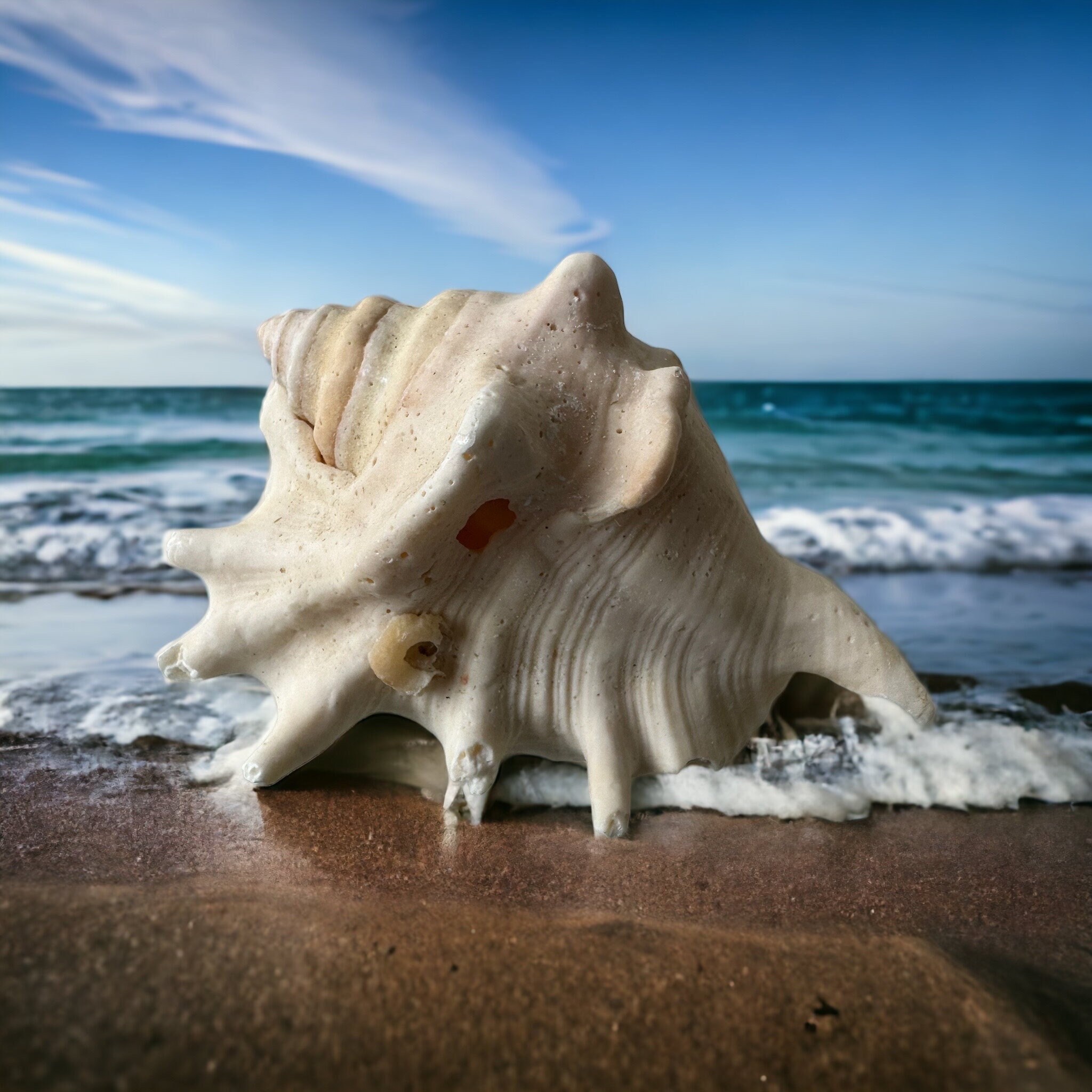 RARE LARGE CONCH Seashell Natural Big Ocean Sea Shells Natural Vintage ...