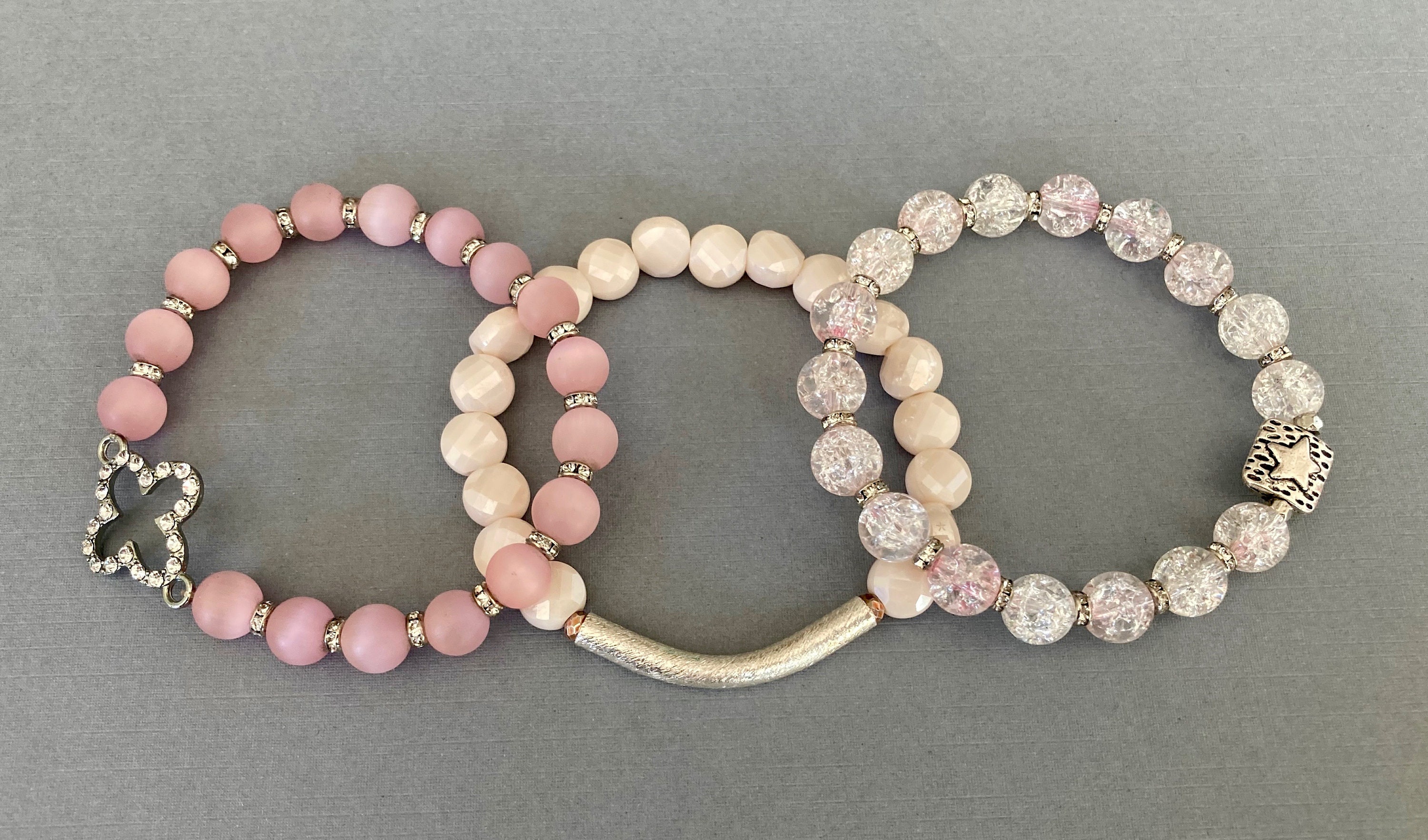 Pink Ladies Bracelets With Sparkle and Dazzle - Etsy