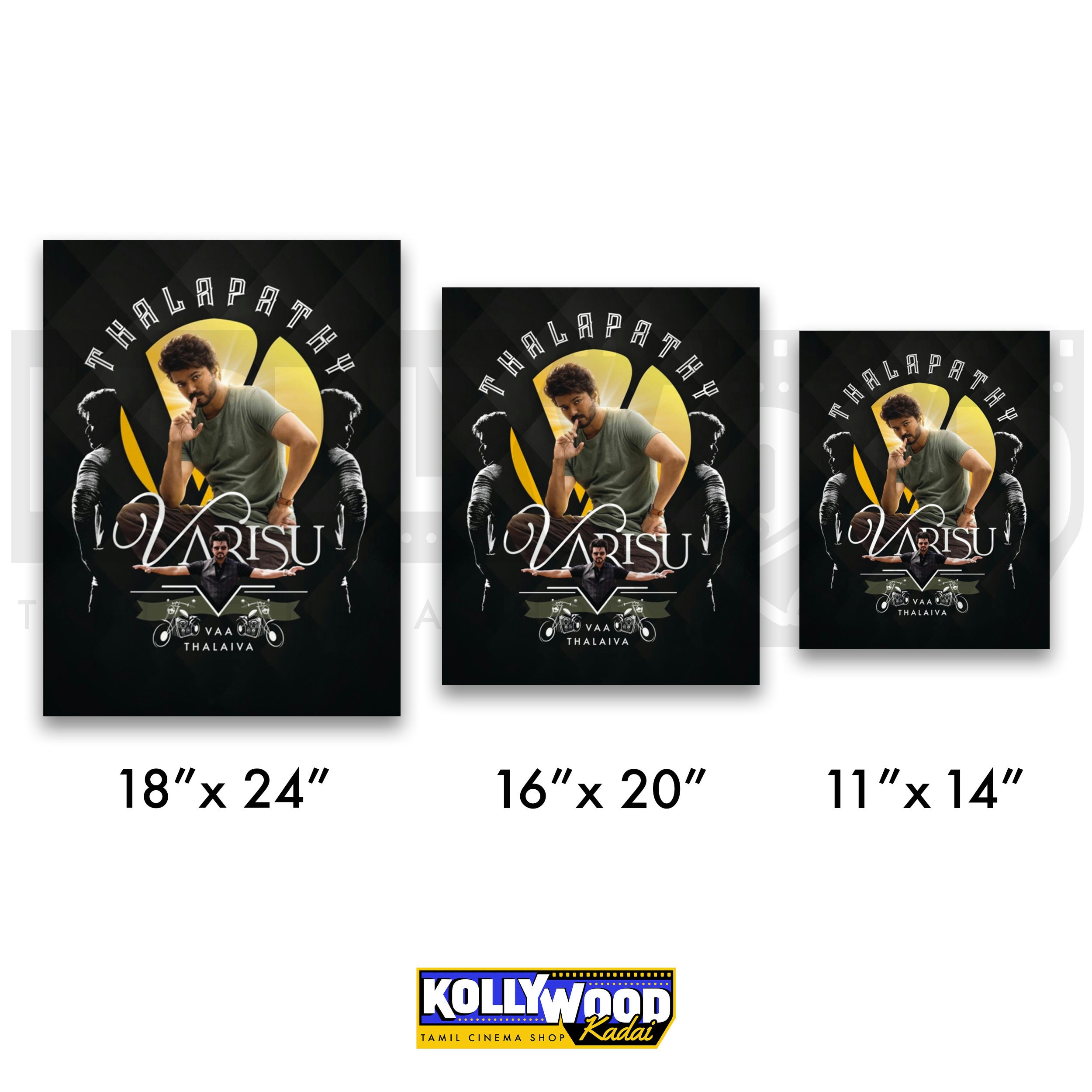 VARISU THALAPATHY Thalapathy Vijay Kollywood 100% Original Design Tamil ...