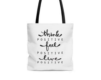 Positive Tote Bag - Etsy