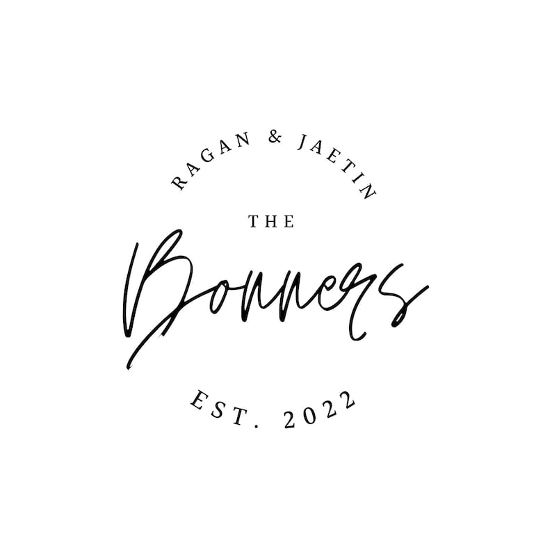 Personalized Wedding Logo Template - Etsy