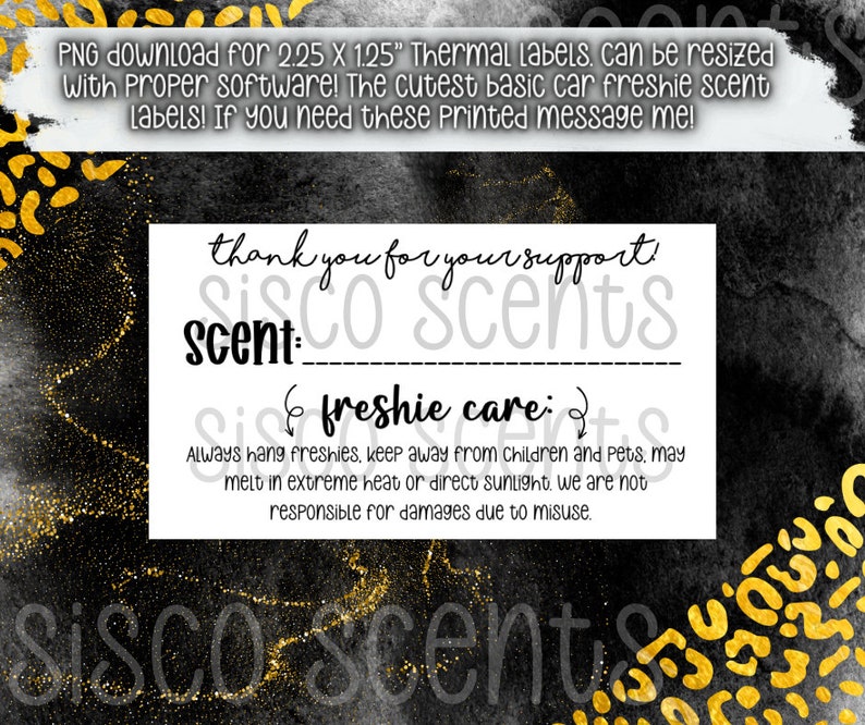 Car Freshie Warning Labels: 1.25x2.25" PNG Download - Etsy