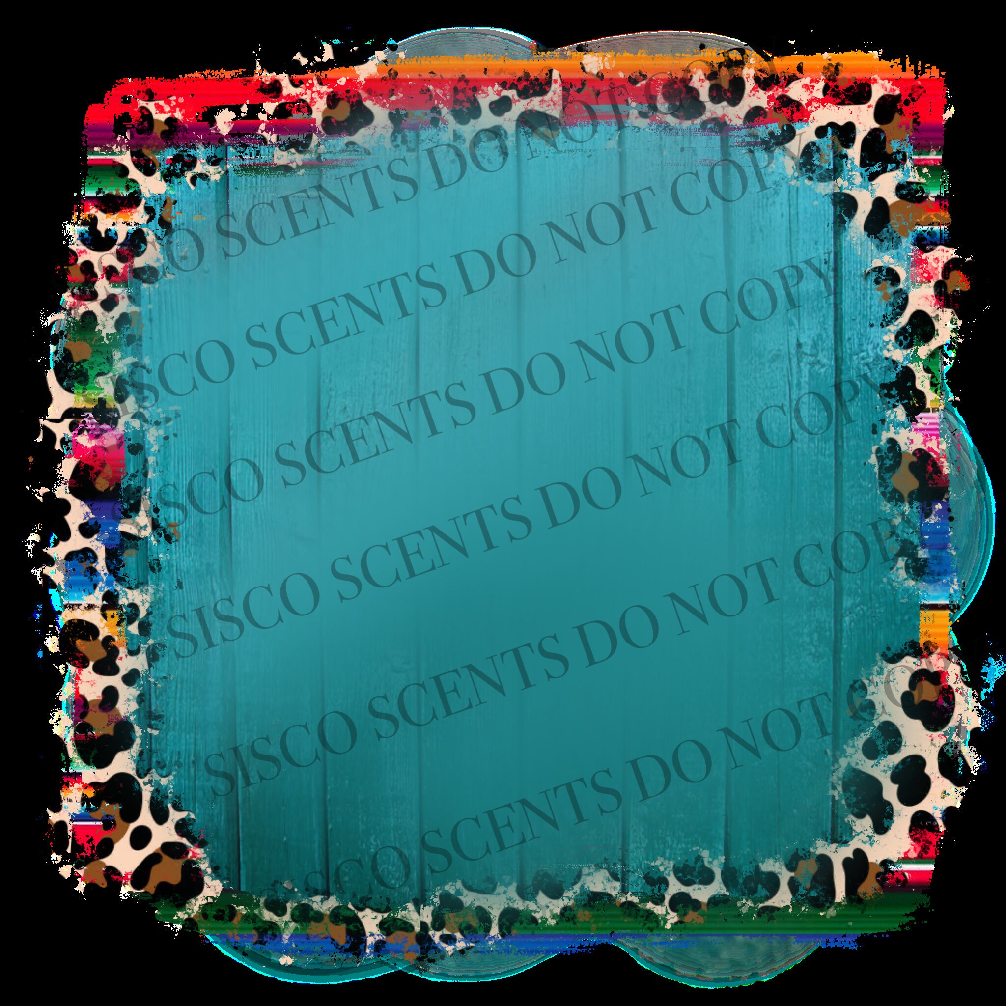 Serape Turquoise Background PNG File, Digital Downloads for Shirts ...