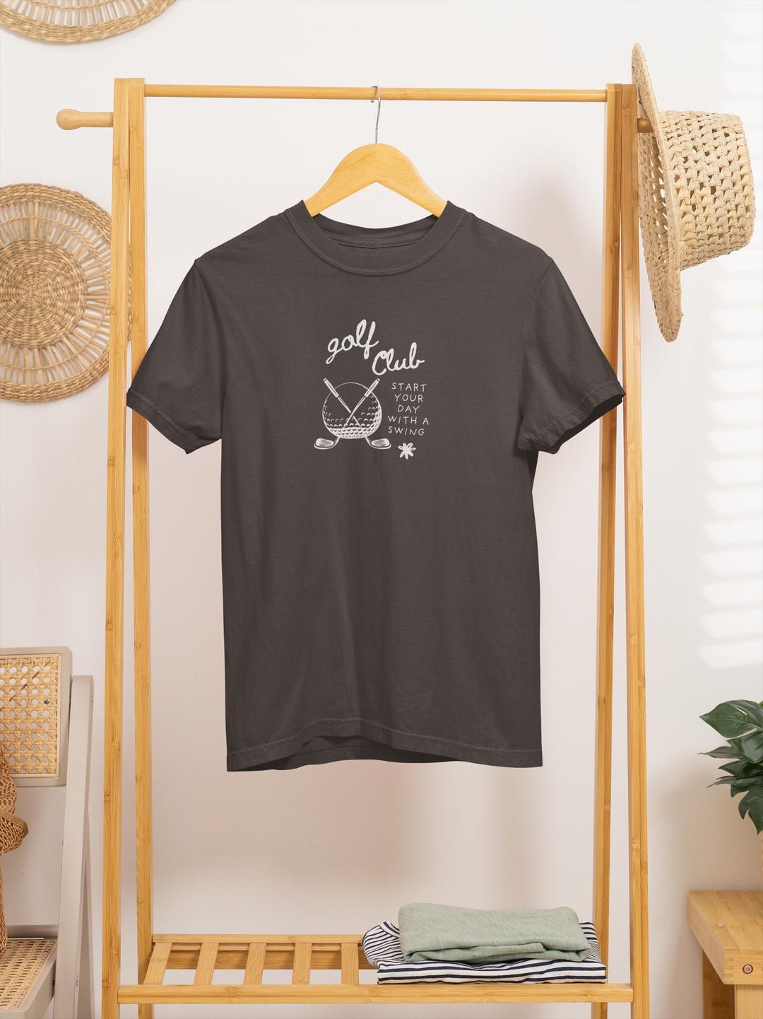 Start Your Day With A Swing Golf T Shirt Gift for Golfer Lover Gift ...