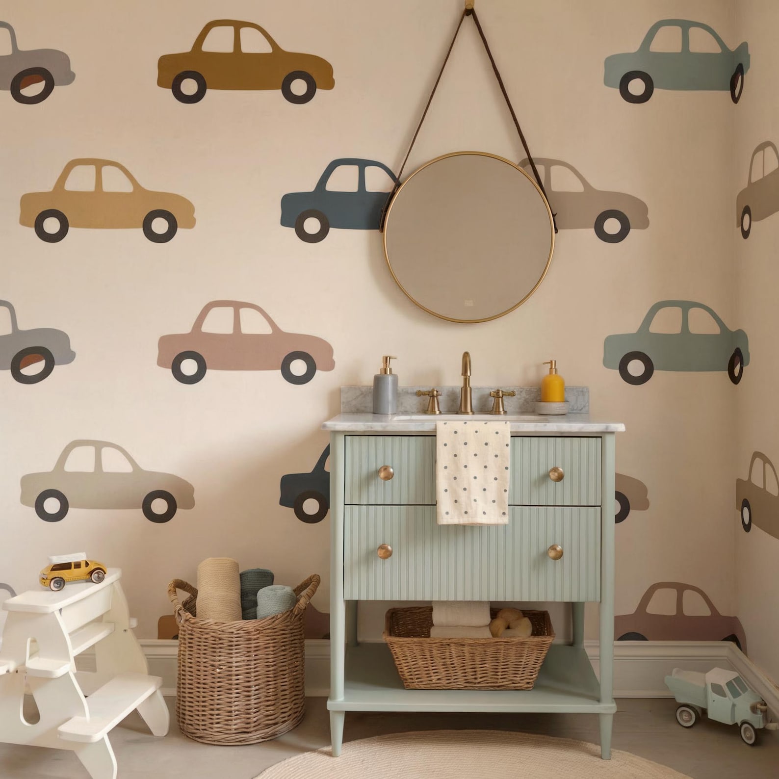 Boho Car Wall Decals | 8 Vintage Car Stickers, Neutral Earth Tones 14 ...