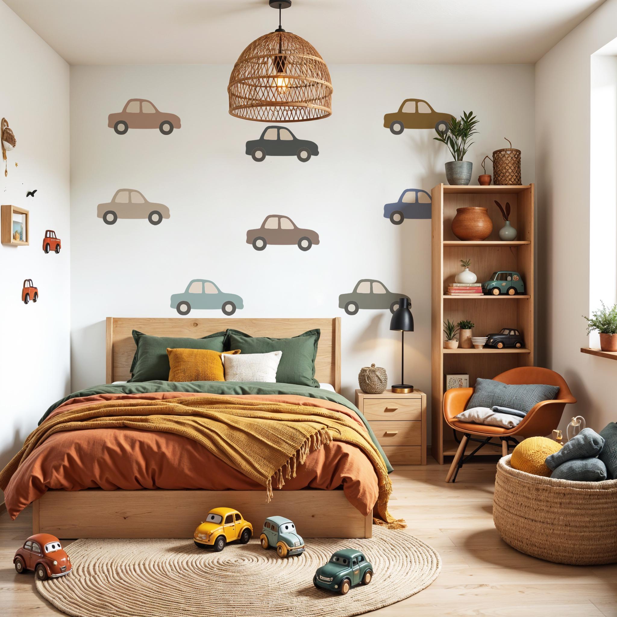 Boho Car Wall Decals | 8 Vintage Car Stickers, Neutral Earth Tones 14 ...