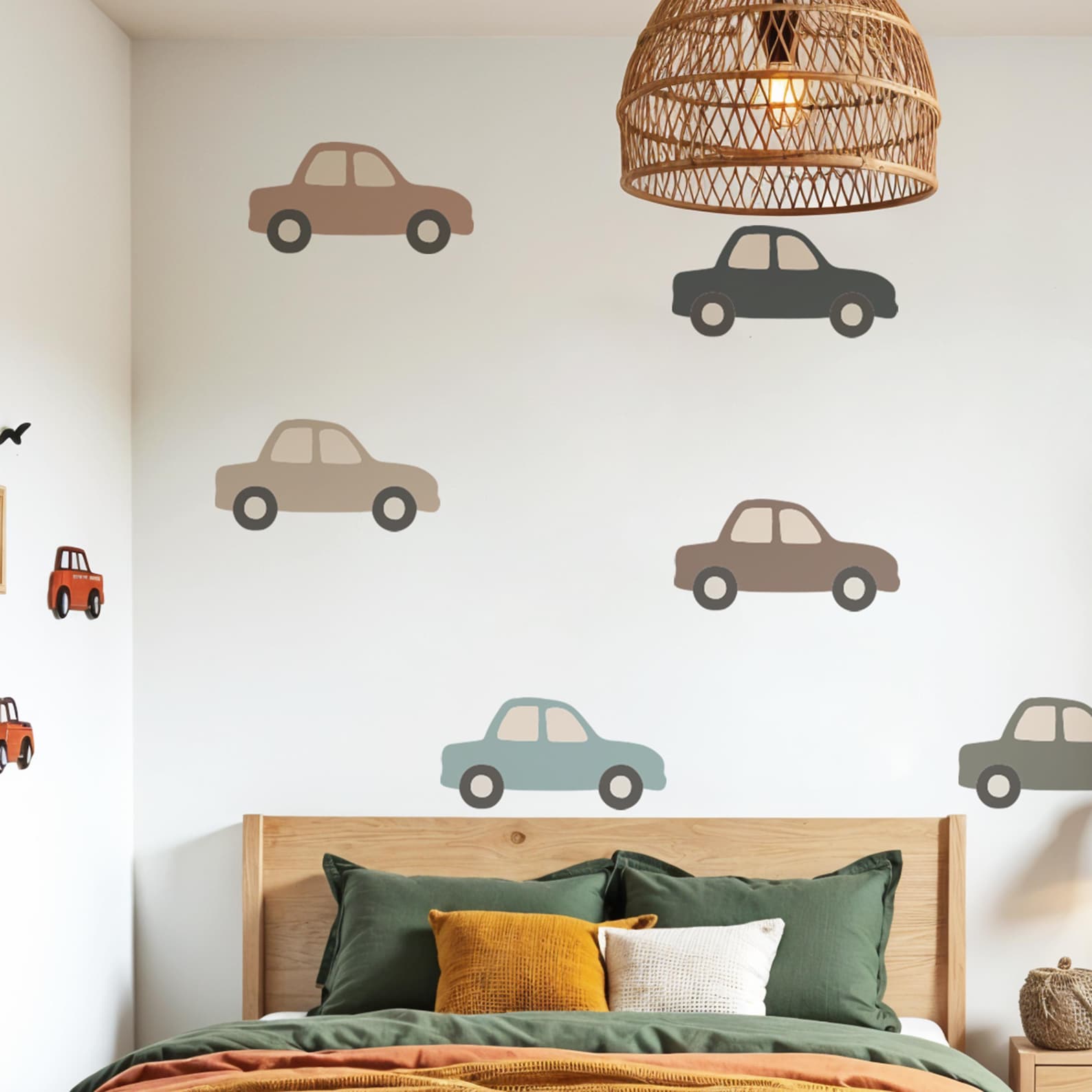 Boho Car Wall Decals | 8 Vintage Car Stickers, Neutral Earth Tones 14 ...