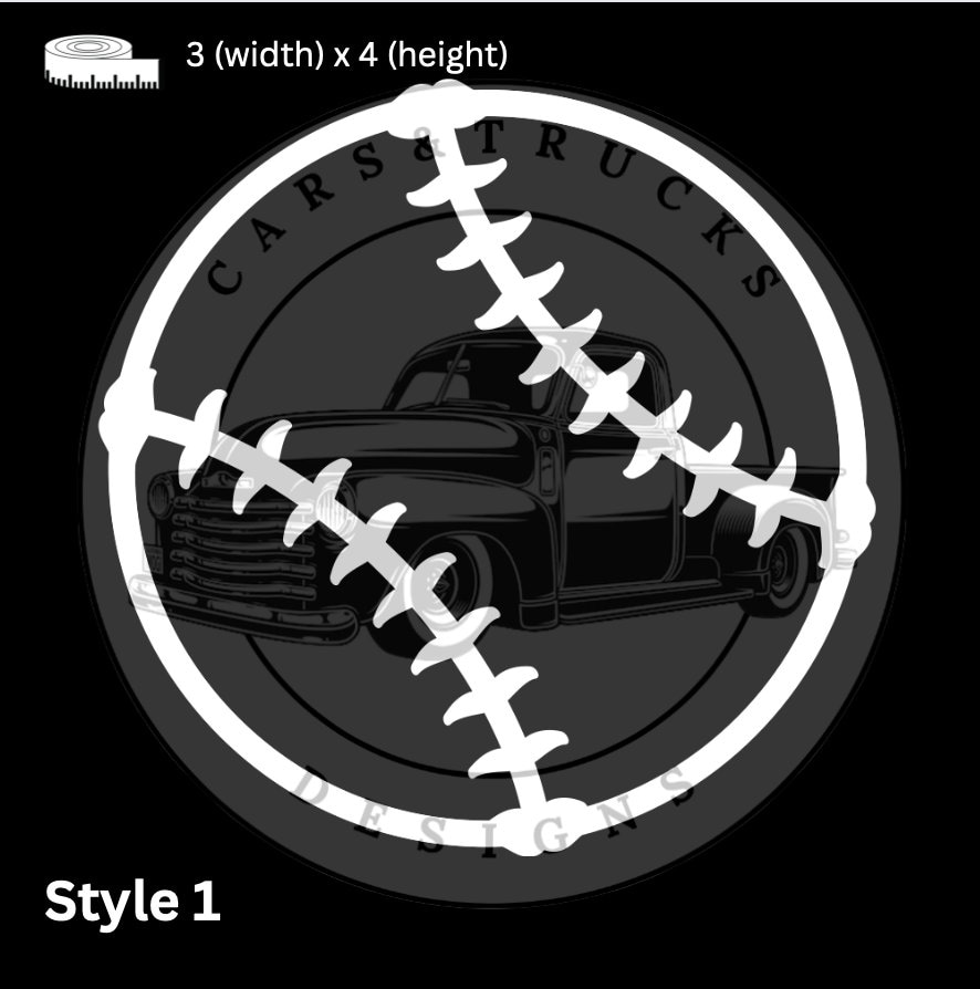 Baseball Vinyl Decal Stickers Baseball Vinyl Sports Vinyl - Etsy