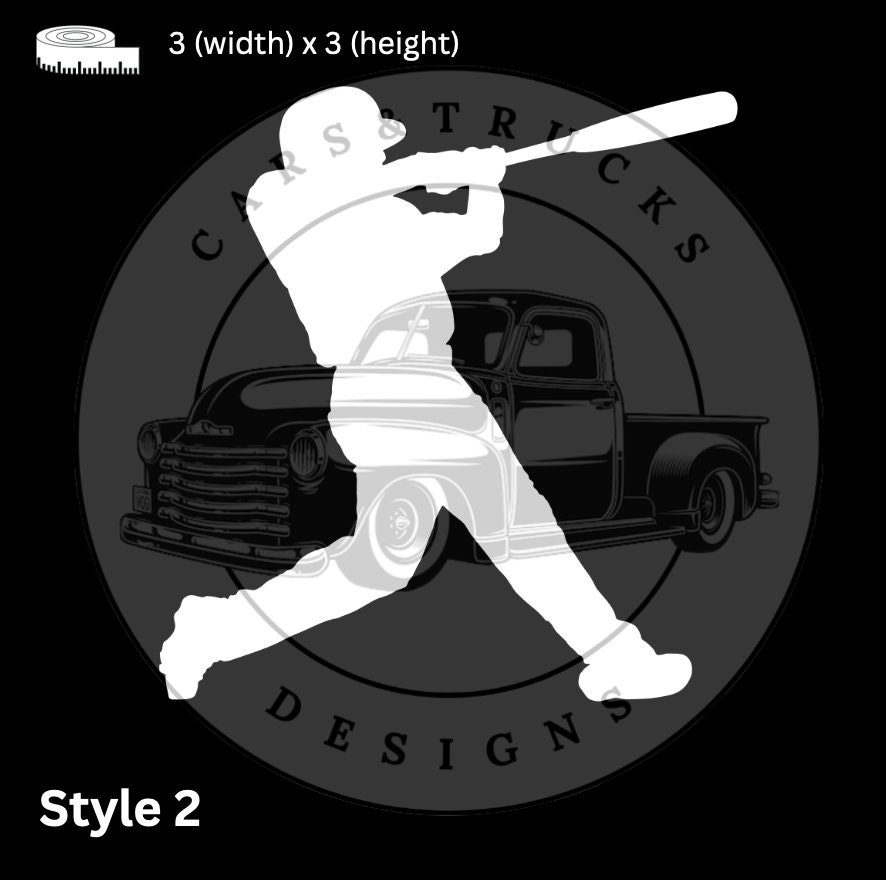 Baseball Vinyl Decal Stickers, Baseball Vinyl, Sports Vinyl Decal ...
