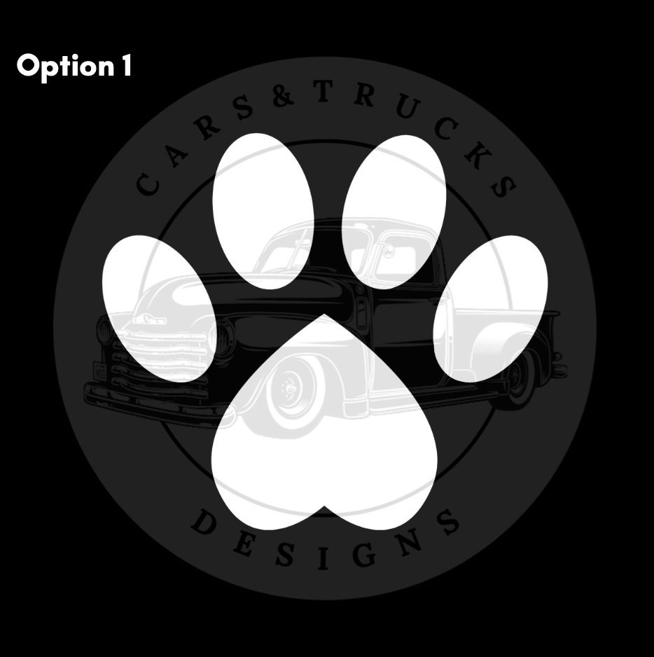 Paw Prints, Decal Vinyl, Dog Vinyl Decal Stickers, Paw Print Vinyl ...