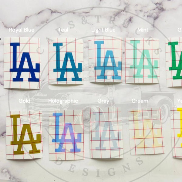 La Dodgers Decal - Etsy