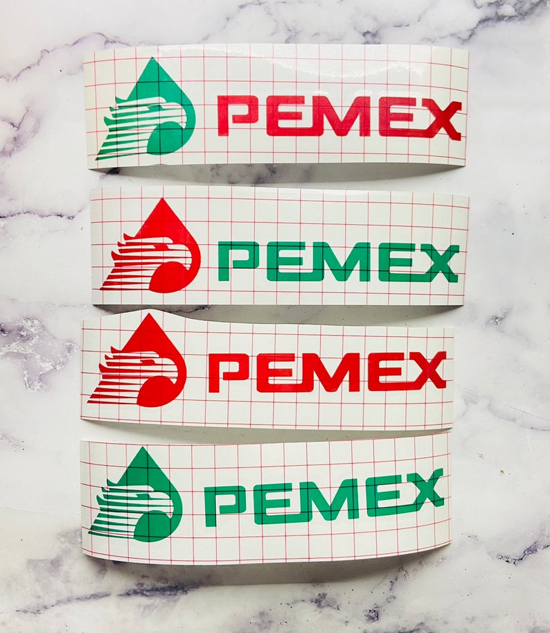 Pemex Decal Vinyl Stickers, Mexican Stickers, Mexican Vinyl, Pemex ...