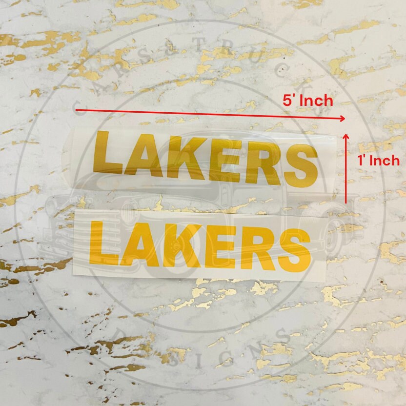 Lakers Vinyl Decal Sticker, Lakers Stickers - Etsy