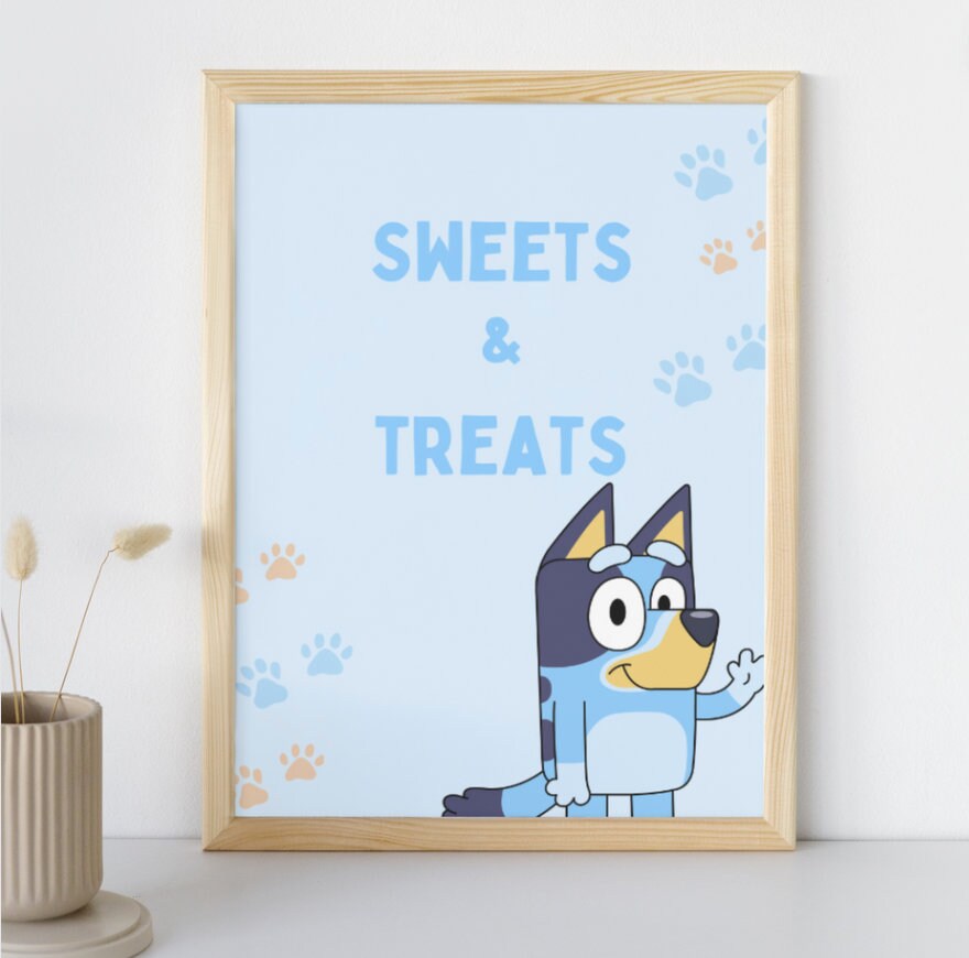Editable Bluey Birthday Signs Bundle, Bluey Bingo Birthday Theme, Adopt ...