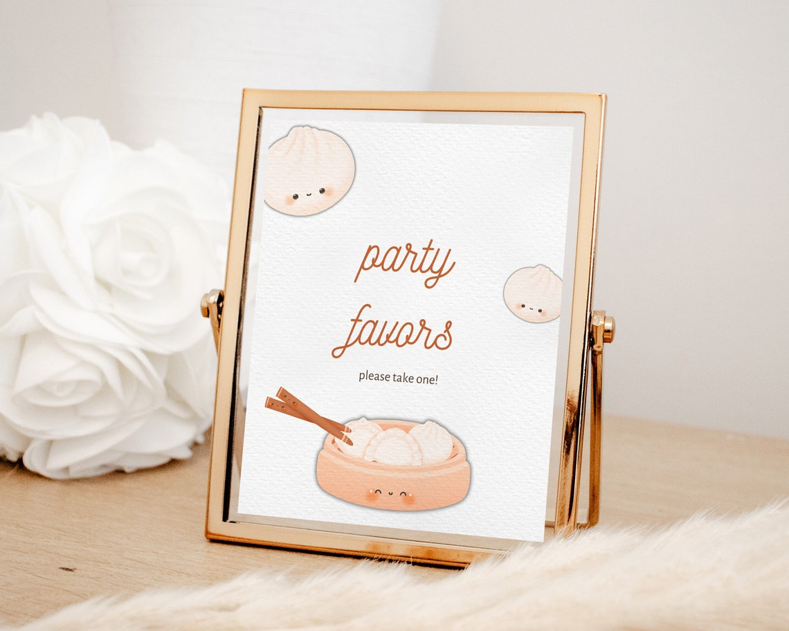 Editable Dumpling Baby Shower Signs, Custom Signs, Baby Shower Theme - Etsy
