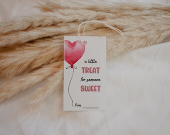 Editable Valentine Day Tag Printable, Valentine's Day Gift Tag ...