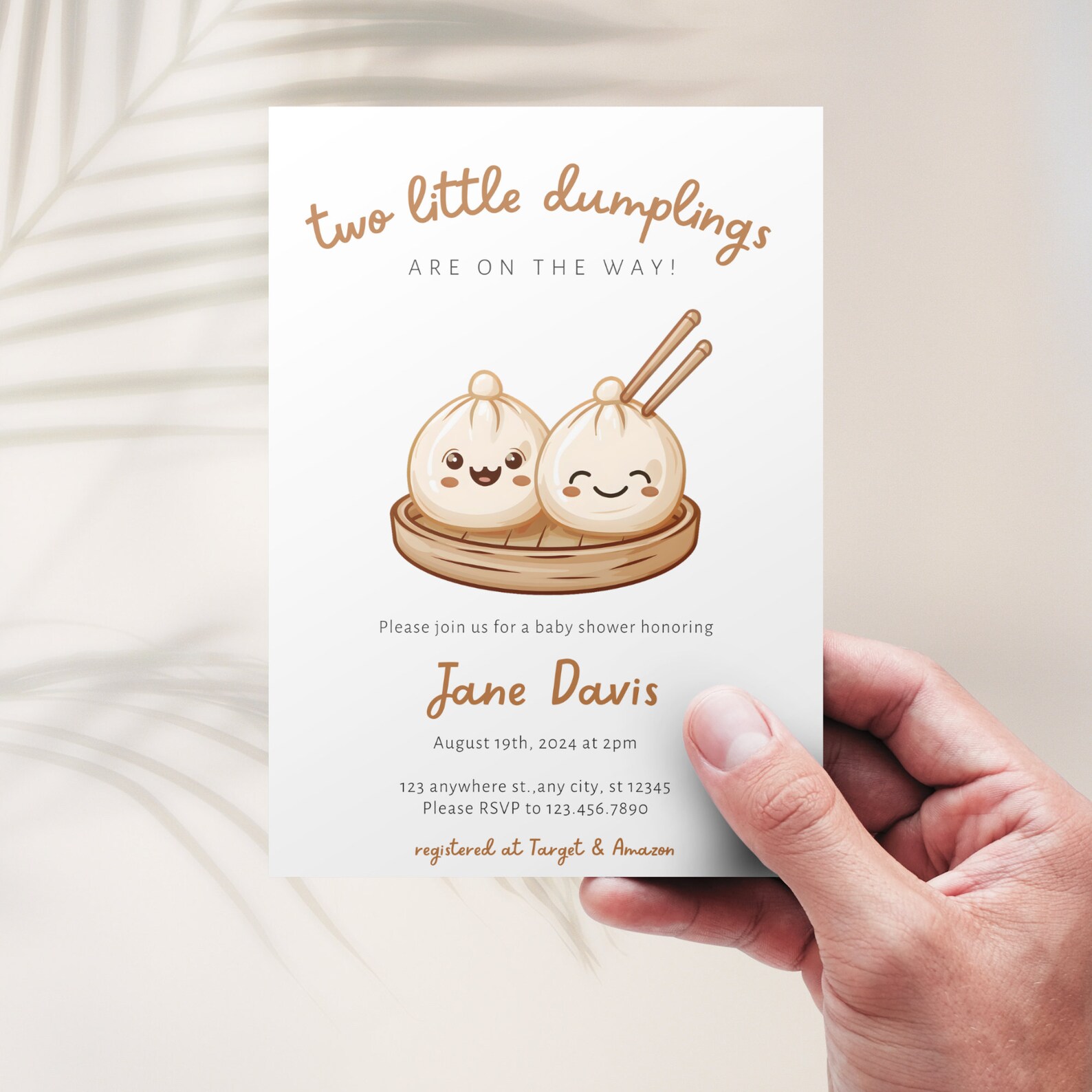 Twin Dumpling Theme Baby Shower, Baby Shower Theme, Baby Shower ...