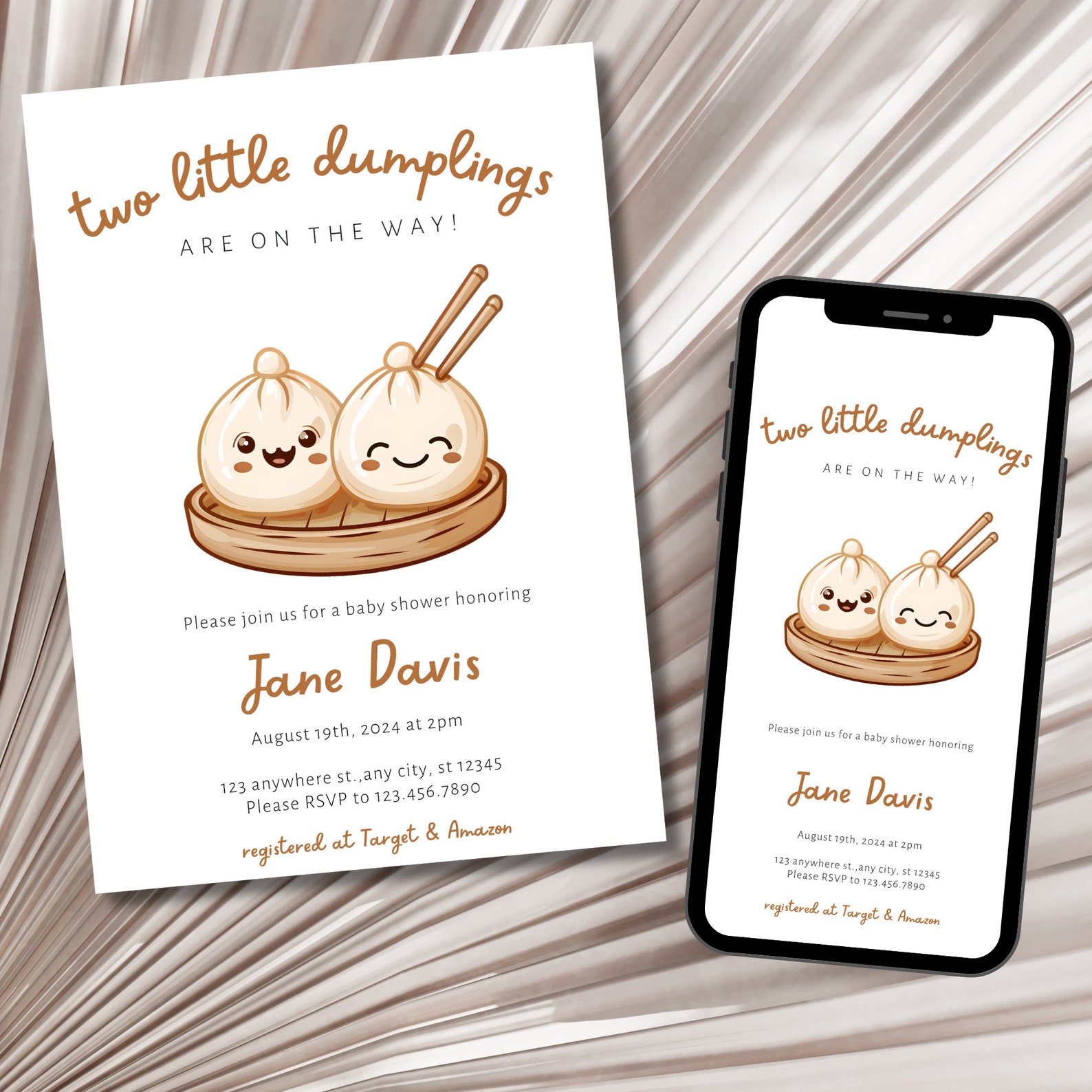 Twin Dumpling Theme Baby Shower, Baby Shower Theme, Baby Shower ...