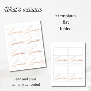 Dumpling Party Food Labels, Food Tents, Baby Shower, First Birthday ...