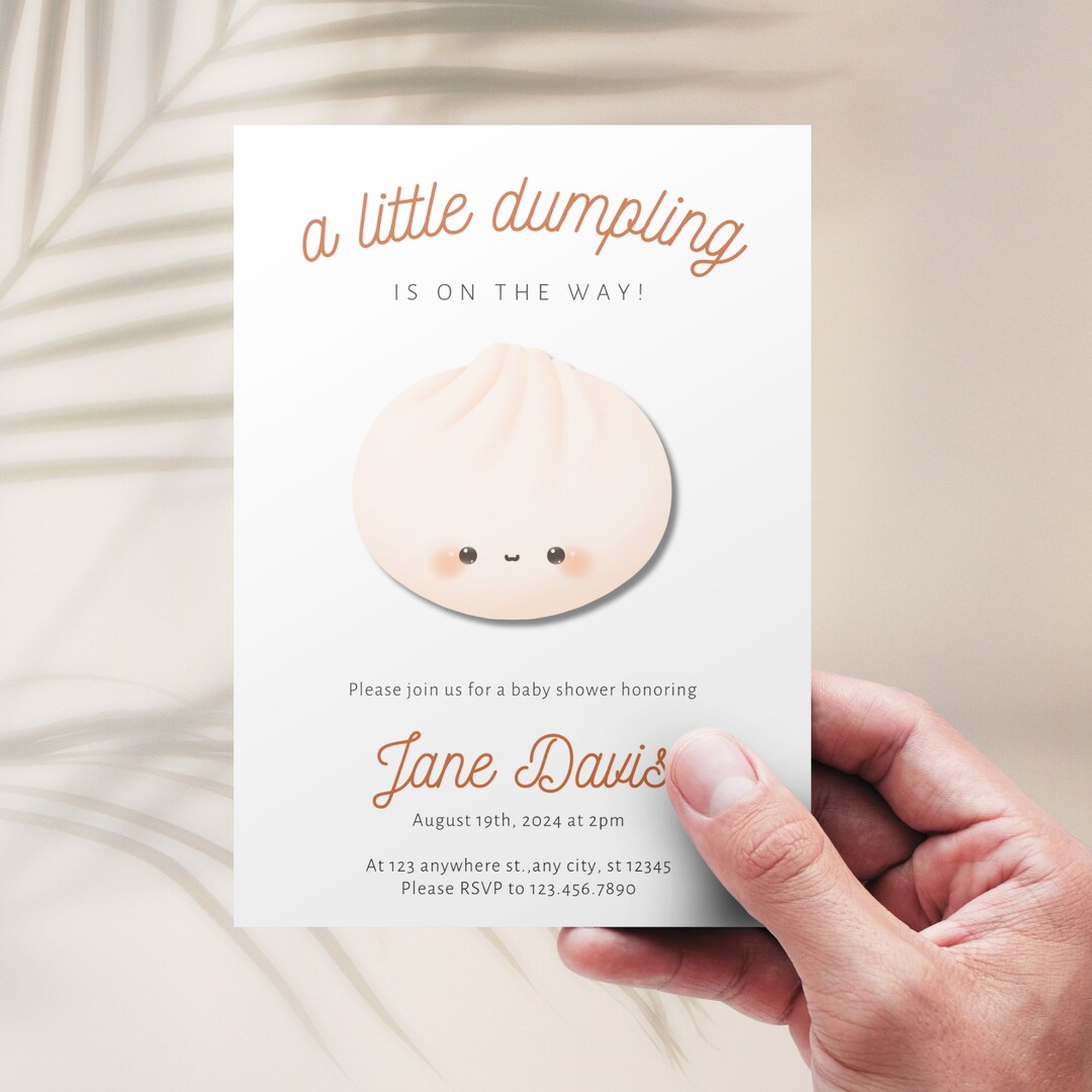 Dumpling Baby Shower, Dumpling Party, Little Dumpling is on the Way ...