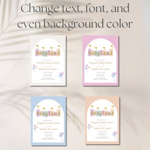 Babyland Baby Shower Invitation, Disneyland Themed Baby Shower ...