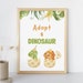 Editable Dinosaur Birthday Sign Bundle, Kids Birthday, Canva, Dinosaur ...