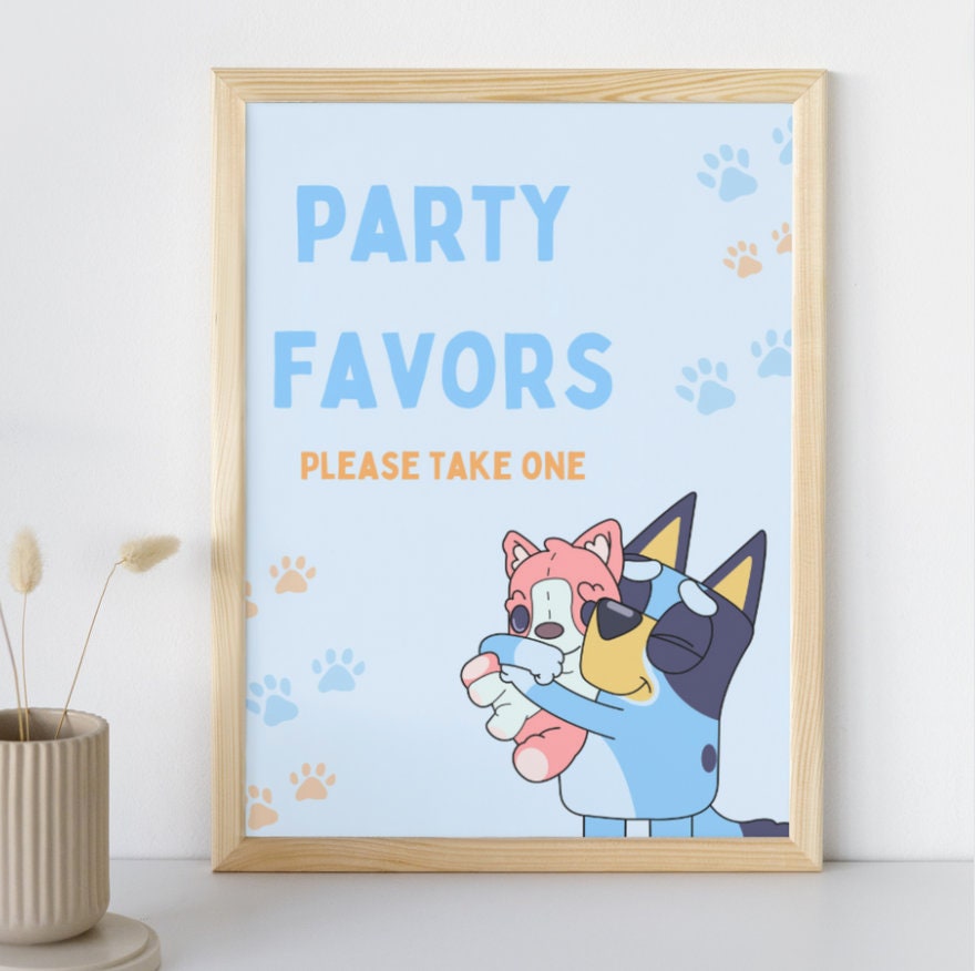 Editable Bluey Birthday Signs Bundle, Bluey Bingo Birthday Theme, Adopt ...