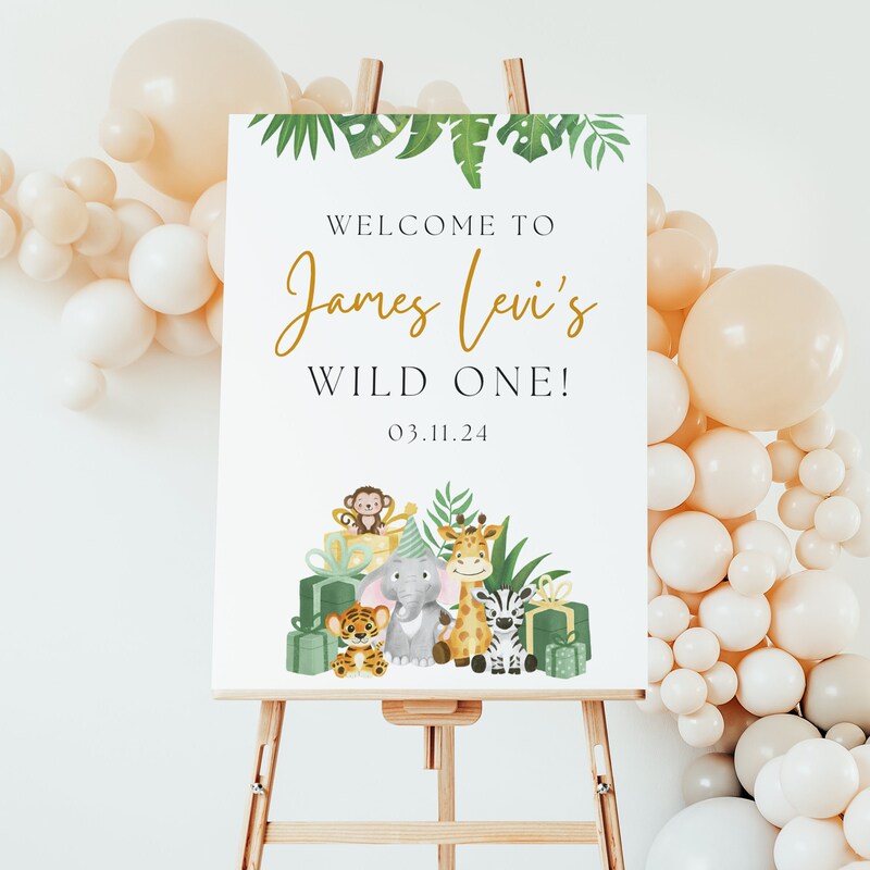 Wild One Welcome Sign - Etsy