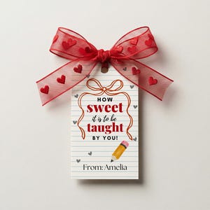 Editable Valentine’s Day Tags for Teachers - "how Sweet It is to Be ...
