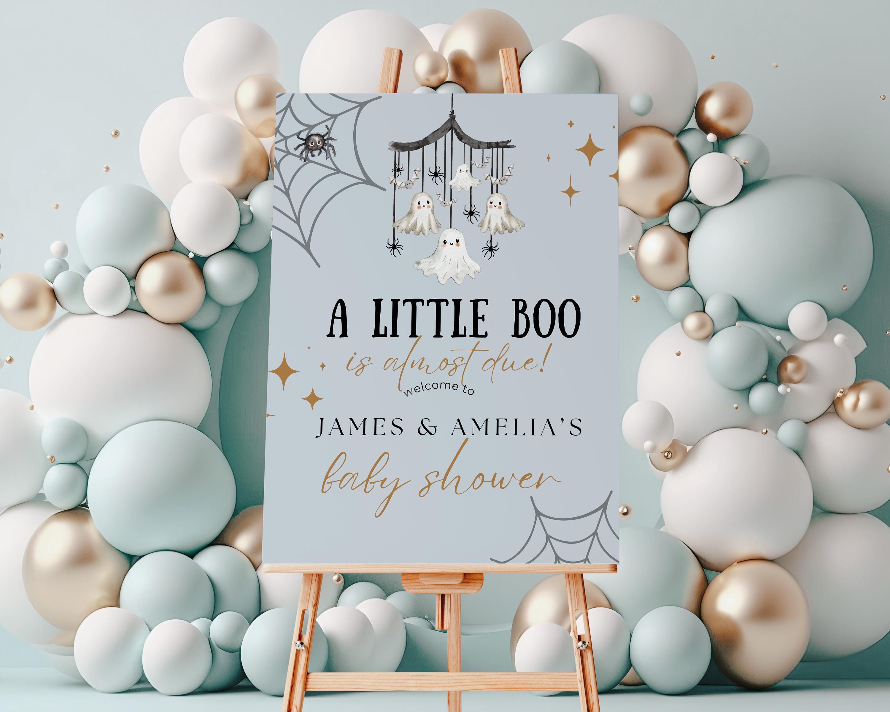 A Little Boo is Almost Due Welcome Sign, Halloween Baby Shower, Baby ...