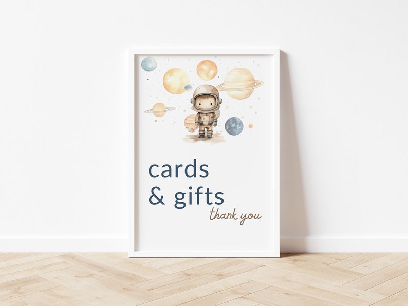 Space Themed Birthday Party Signs Editable Digital Download - Etsy