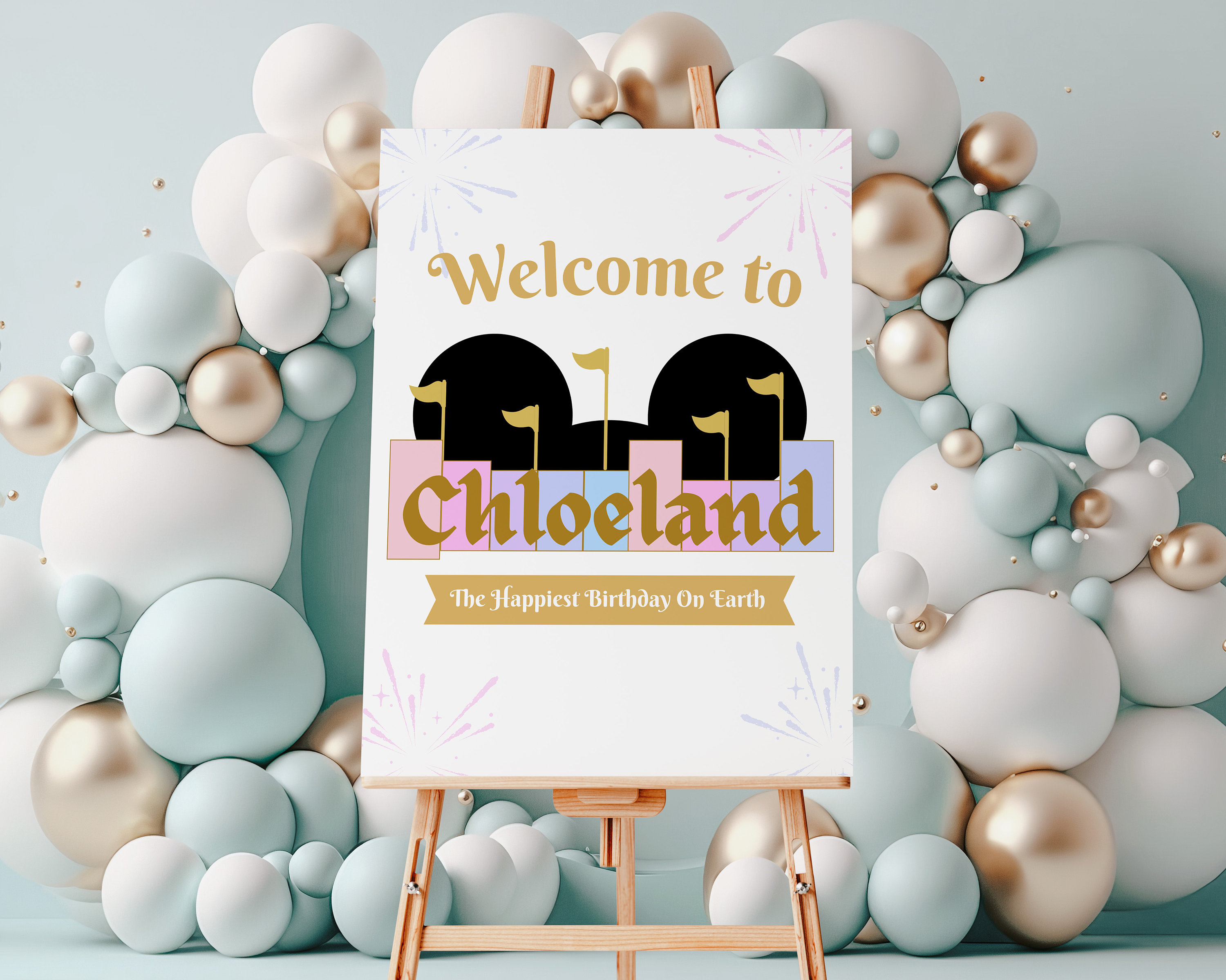Disneyland Inspired Birthday Welcome Sign, Disneyland Birthday ...