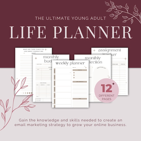 Adult Homework Planner - Etsy