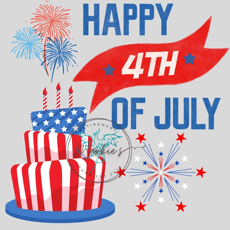 Fourth of July PNG Bundle #2 | 5 Digital Downloads for Patriots | Red ...