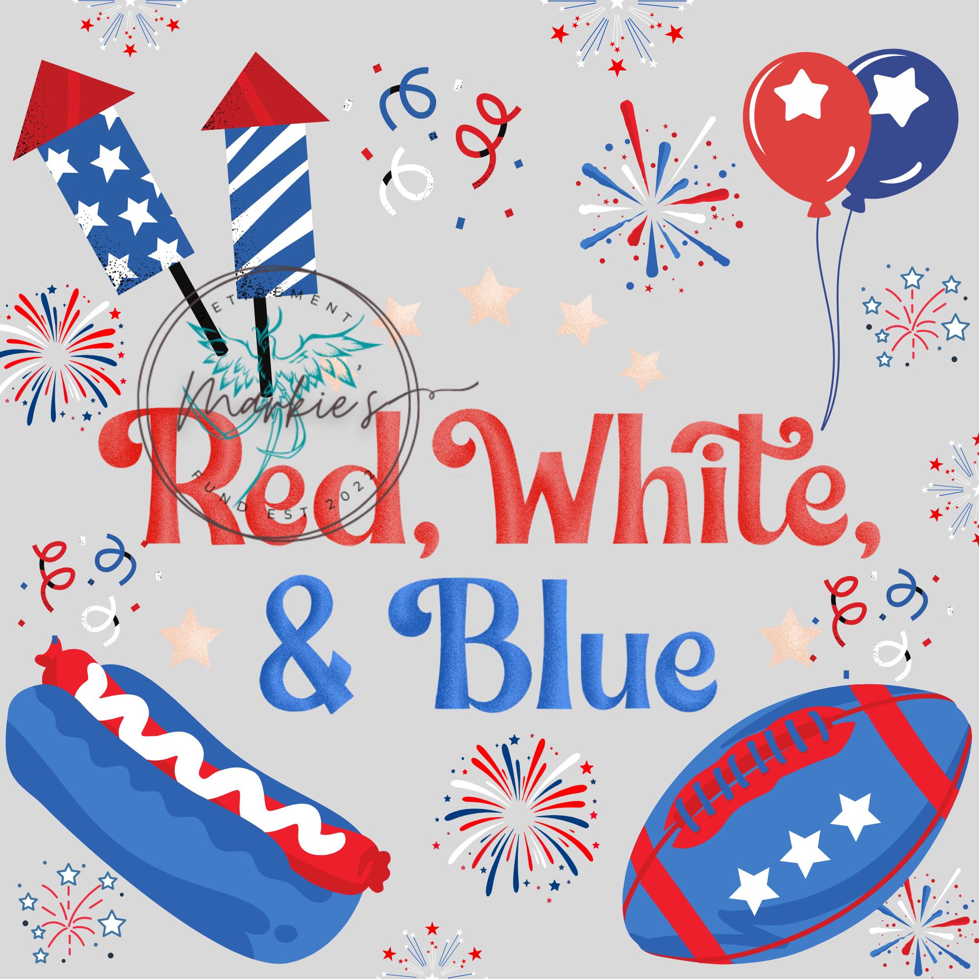 Fourth of July PNG Bundle #2 | 5 Digital Downloads for Patriots | Red ...