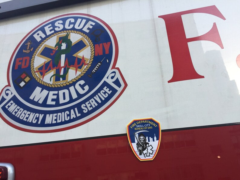 Fire Department FDNY BEMS Stickers Skell City - Etsy