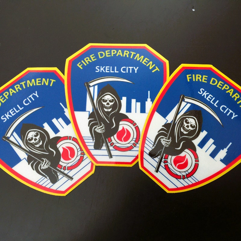 Fire Dept Stickers - Etsy