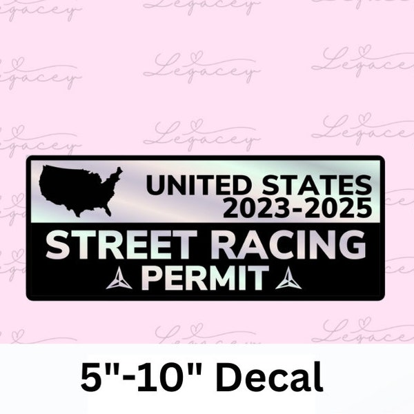 Street Racing Permit - Etsy