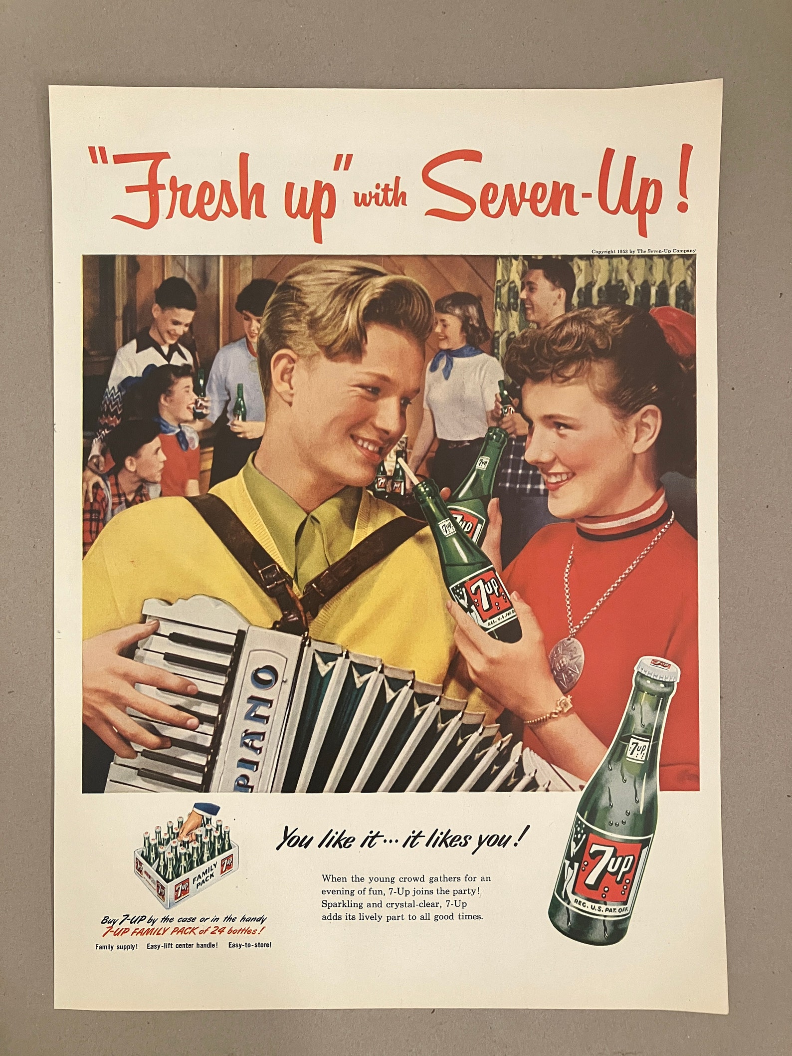 1953 7-up Vintage Ad Seven up Ad Pop Culture Vintage Advertisement ...