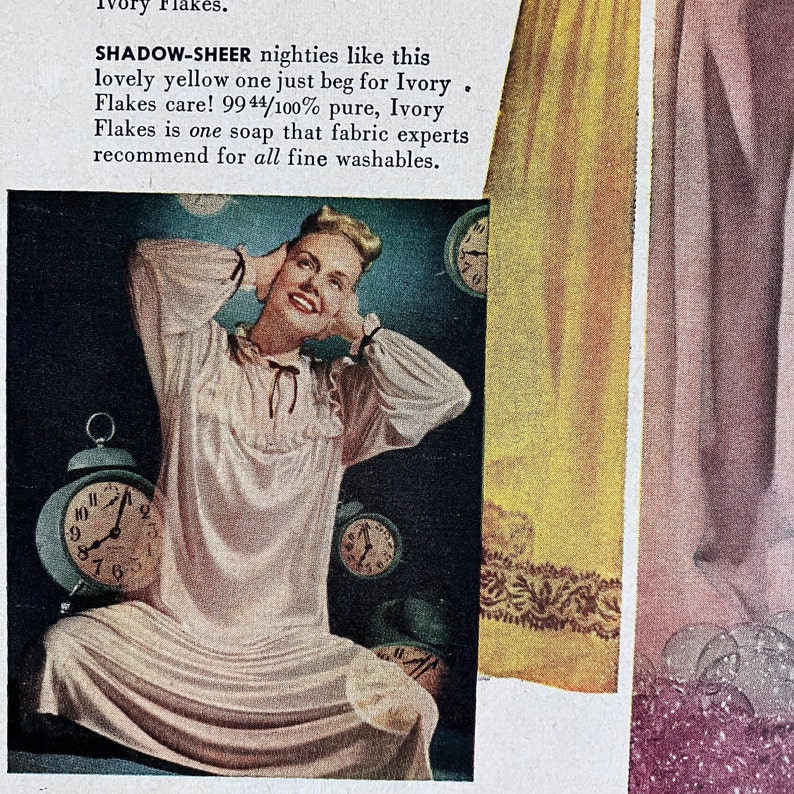 1948 Ivory Flakes Laundry Soap Vintage Ad Old Advertisement Retro Decor ...