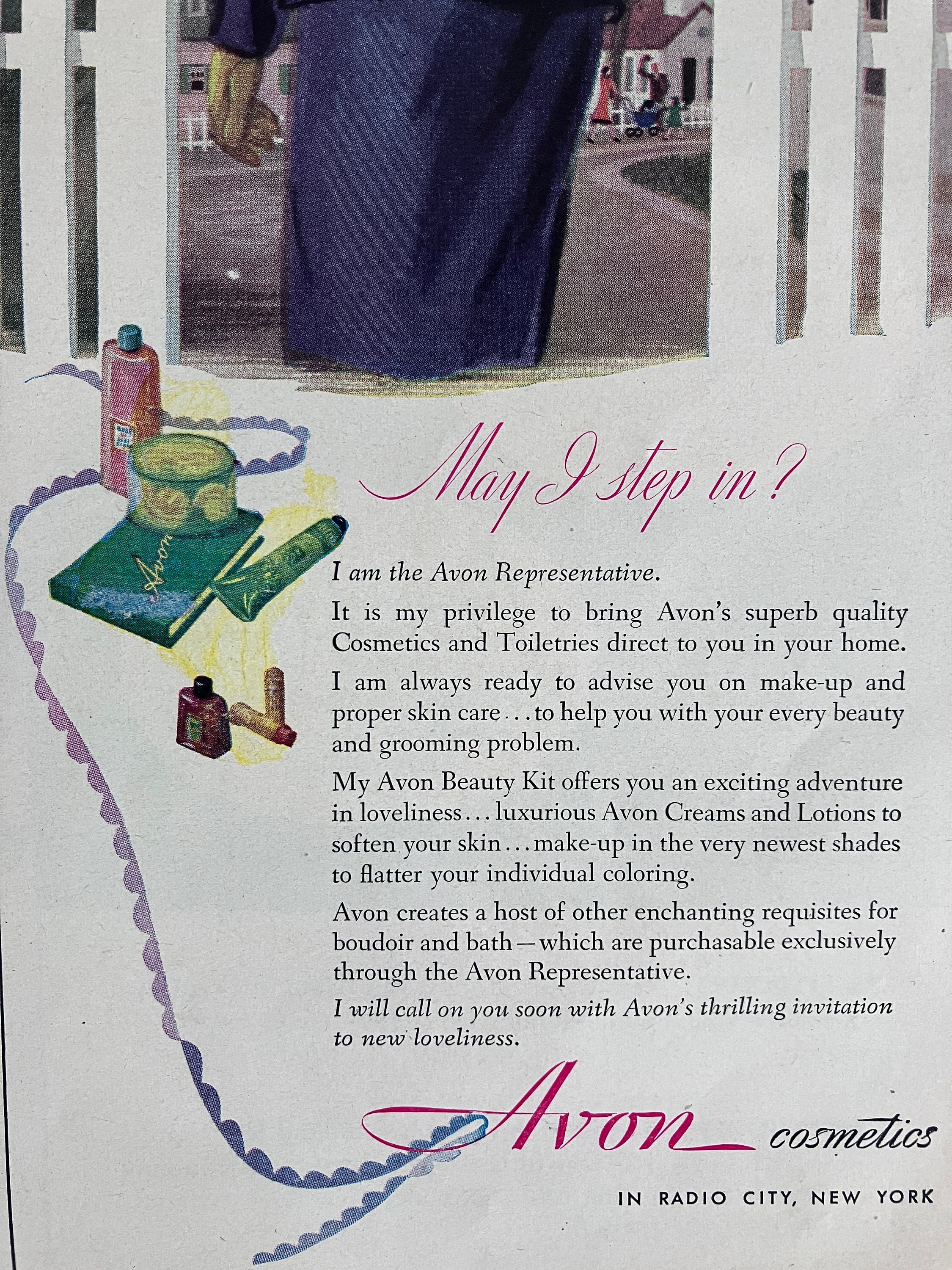 1948 Avon Cosmetics Vintage Ad Avon Representative Vintage Beauty Ad ...