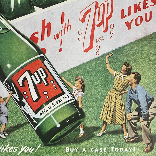 7up Advertisement - Etsy