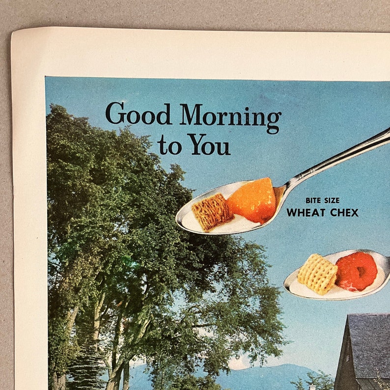 1953 Chex Cereal Ad Vintage Food Ad Bite Size Wheat Chex Rice Chex ...