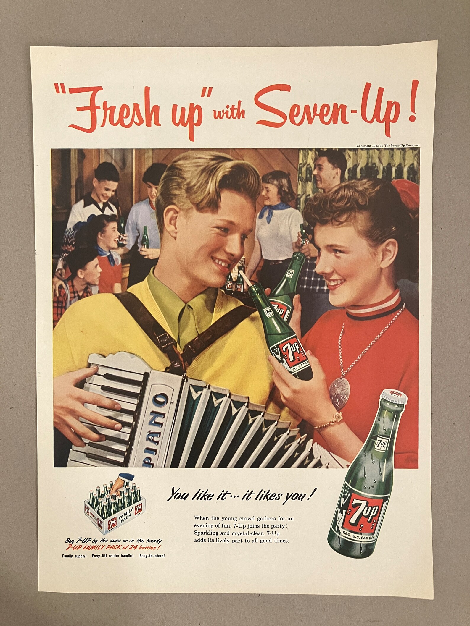 1953 7-up Vintage Ad Seven up Ad Pop Culture Vintage Advertisement ...
